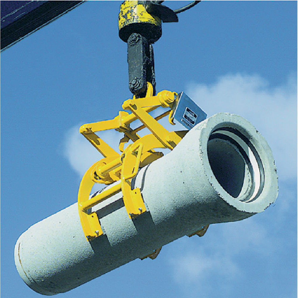 BSV lifting grab for concrete pipes | CERTEX Denmark