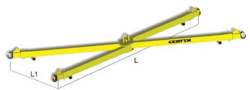 Foldable helicopter lifting beam | CERTEX Denmark