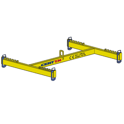 H-shaped Lifting Beam 4 lifting points | CERTEX Denmark