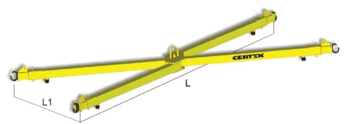 Foldable helicopter lifting beam | CERTEX Denmark