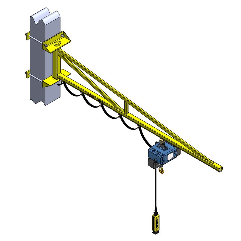 Clamp Around Column Mounted Jib Crane | CERTEX Denmark