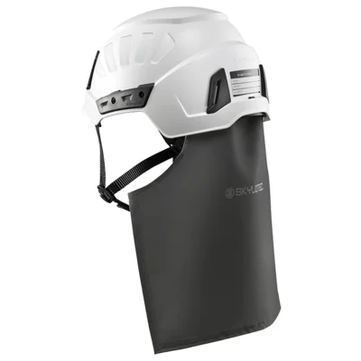 Neck protection for safety helmet | CERTEX Denmark