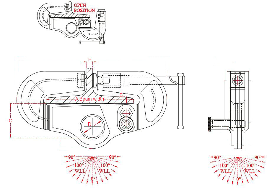 Beam Clamp Superclamp Universal | CERTEX Denmark