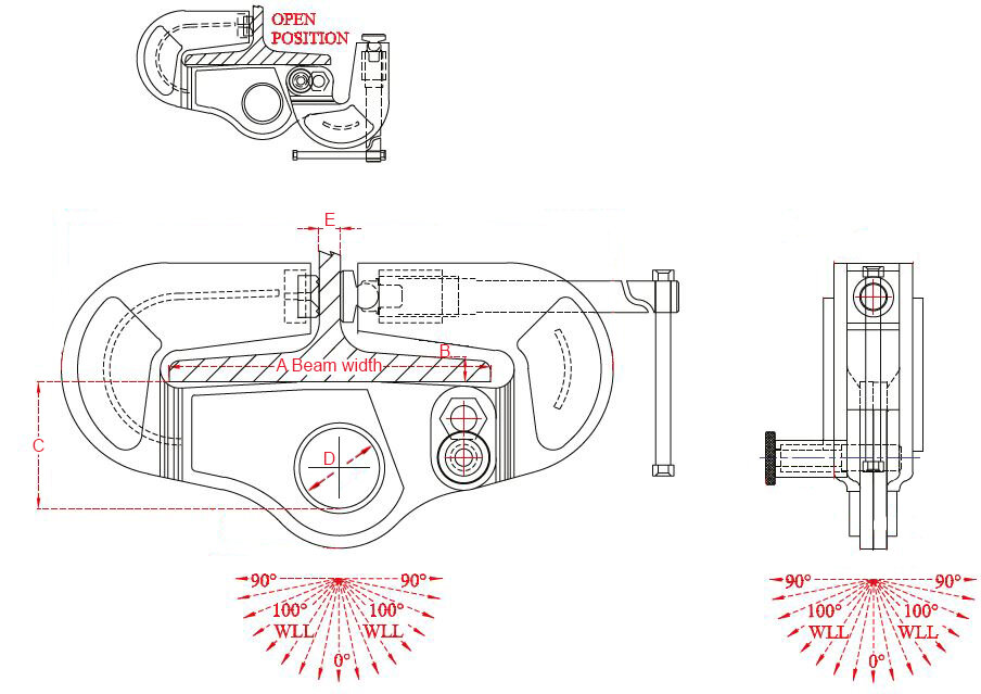 Beam Clamp Superclamp Universal | CERTEX Denmark