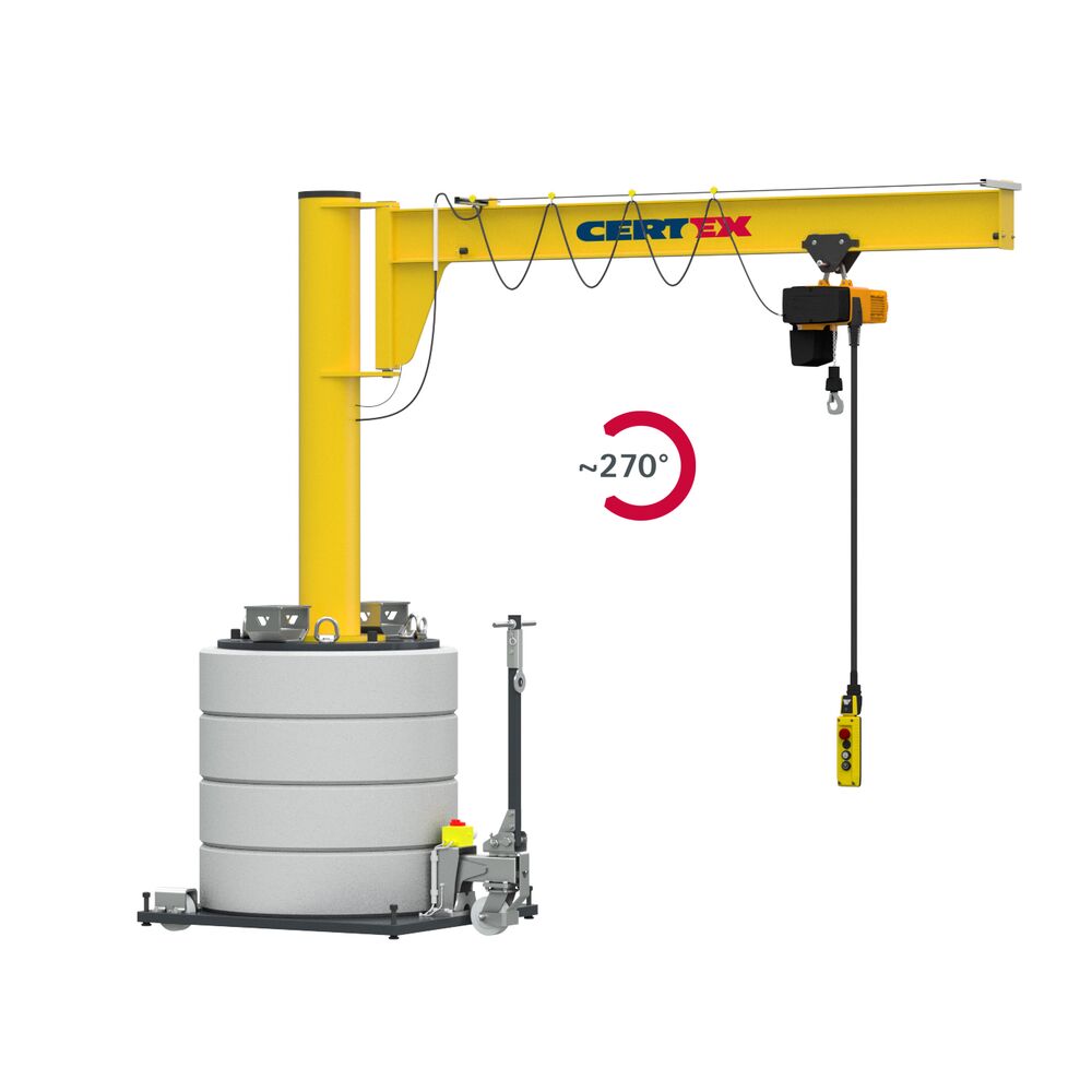 Flytbar svingkran MOBILUS MOB-AS | CERTEX Danmark