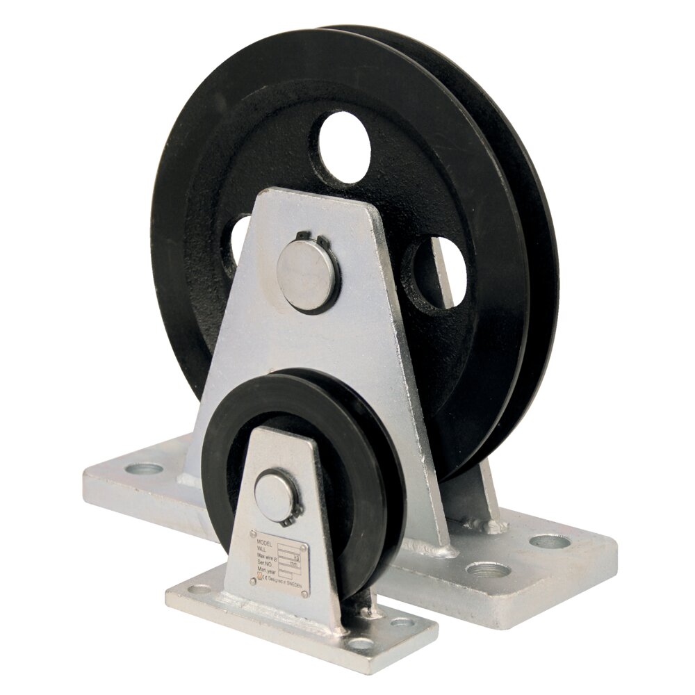 Pulley block with permanently greased slide bearings | CERTEX Denmark