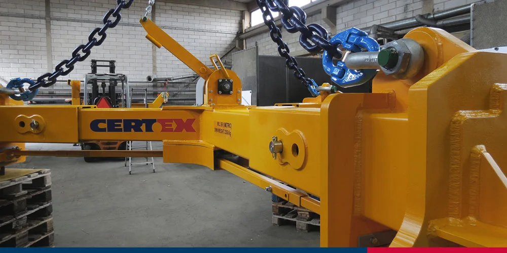 Special designed 3-leg lifting yoke | CERTEX Denmark