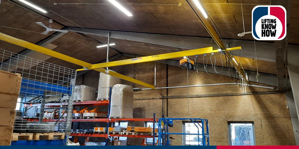 Overhead light crane for Smartlift | CERTEX Denmark