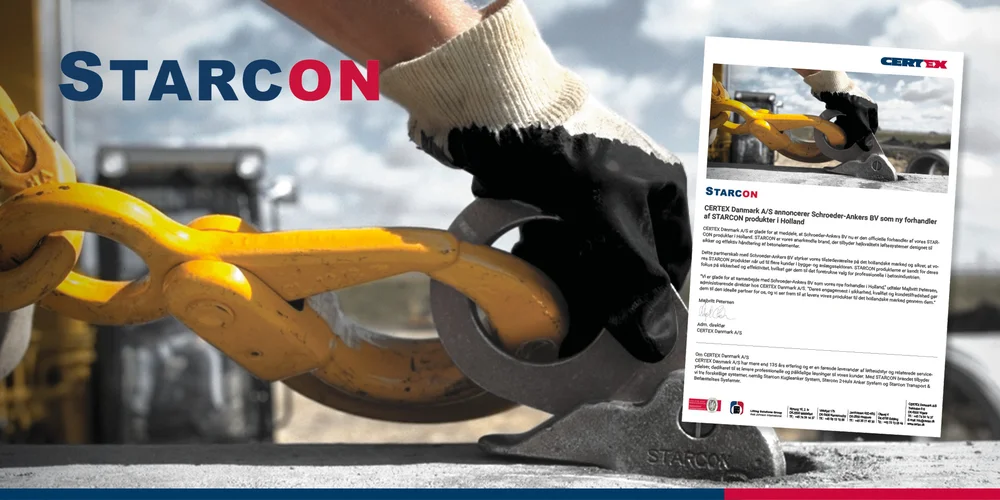 New distributor of STARCON | CERTEX Denmark