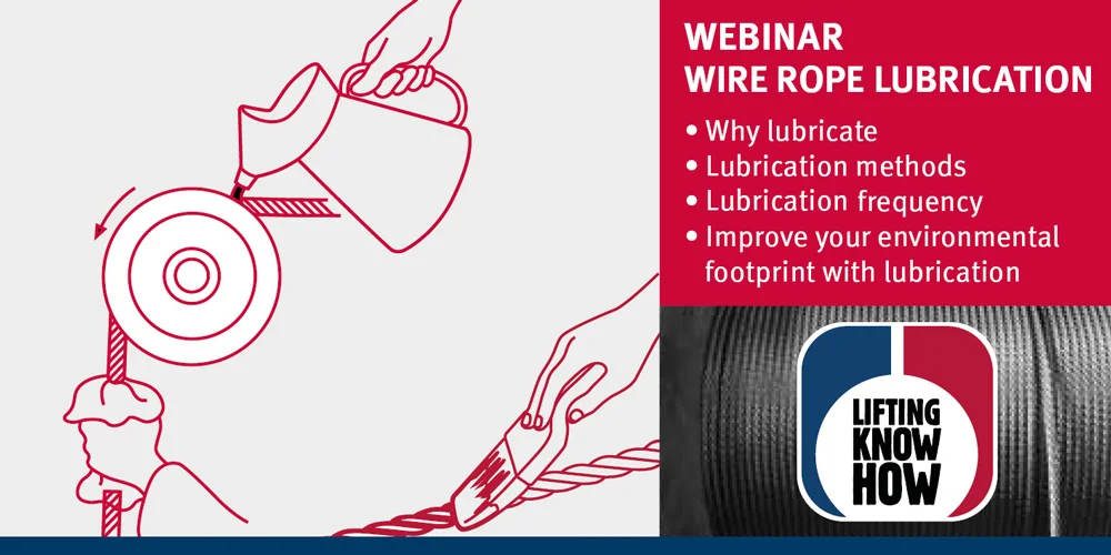 Learn about lubrication of steel wire rope | CERTEX Denmark