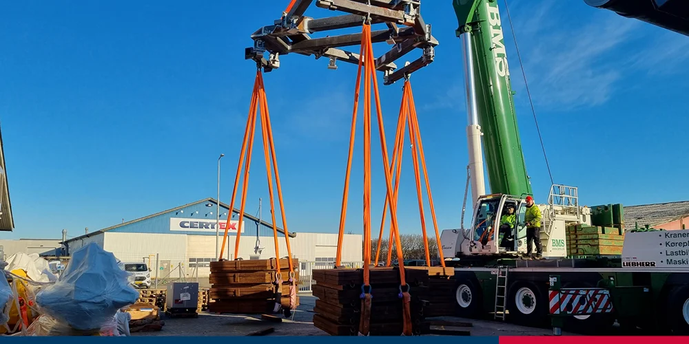 Load test of lifting beam | CERTEX Denmark